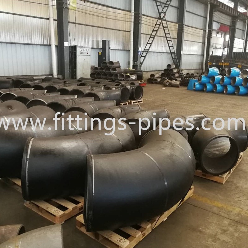 ศอกเหล็กคาร์บอน 90 องศาที่ผ่านการรับรอง CE, Astm A234 Elbow